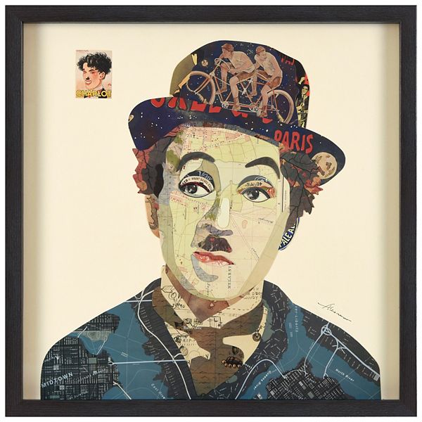 Charlie Collage Framed Graphic Wall Art