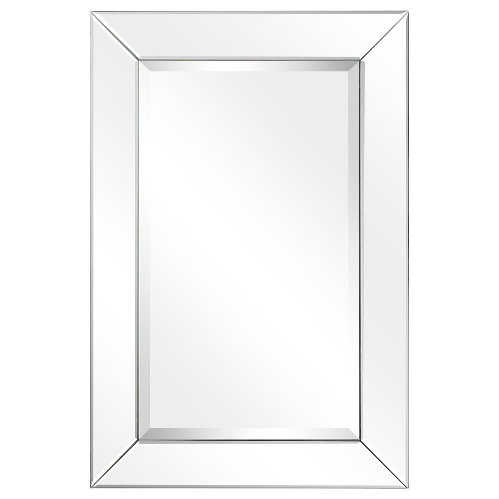 Modern Beveled Small Rectangle Wall Mirror