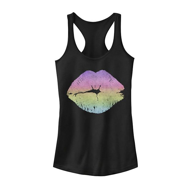 Rainbow Neon Lips