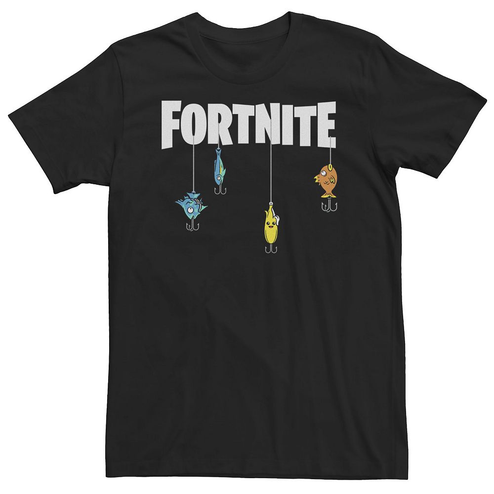 Big & Tall Fortnite Fishing Lures Logo Tee