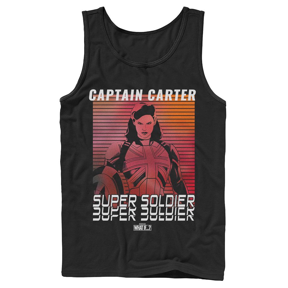 Men's Marvel What If Captain Carter Super Soldier Tank Top