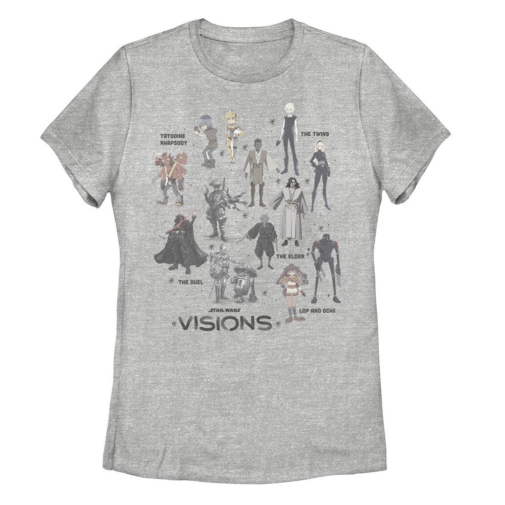 Juniors' Star Wars: Visions Textbook Character Poster Tee
