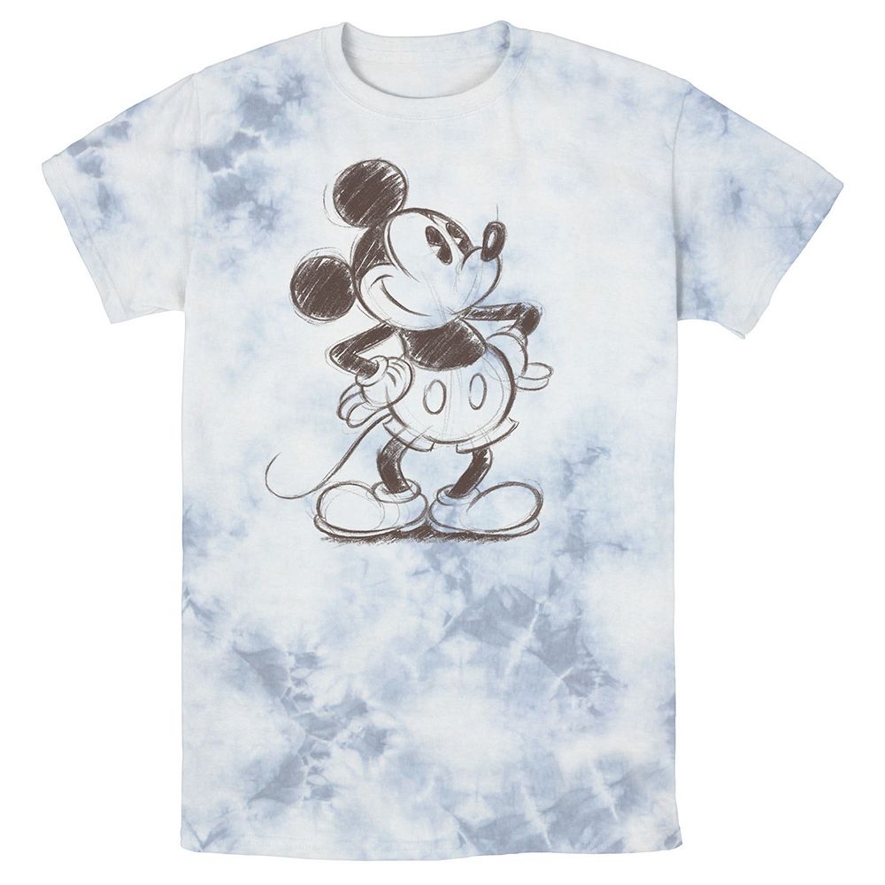 Men's Disney Mickey Mouse Pencil Sketch Original Wash Tee