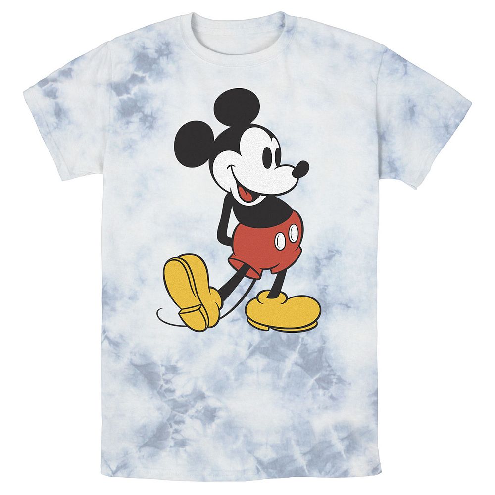 Disney's Mickey Mouse Men's Vintage Leg Kick Wash Tee