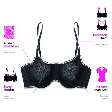 Maidenform® M Stretch Lace Demi Underwire Bra DM202C