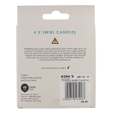 Table Fun Swirl Candles