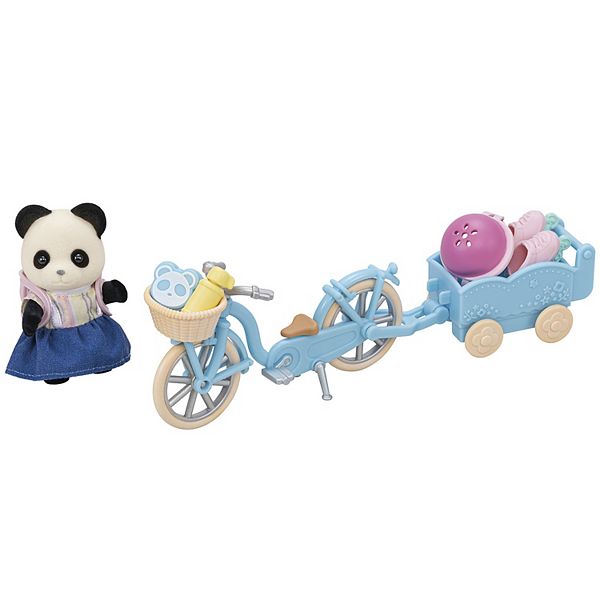 Calico Critters Pookie Panda Girl's Cycle & Skate Dollhouse Playset ...