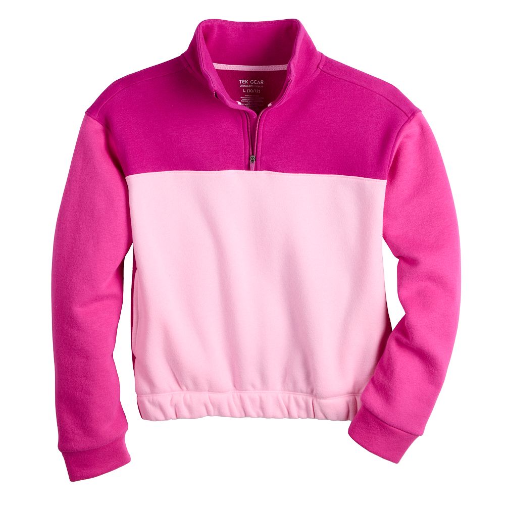 Girls 7-20 Tek Gear® Ultrasoft Fleece 1/4 Zip Pullover in Regular & Plus
