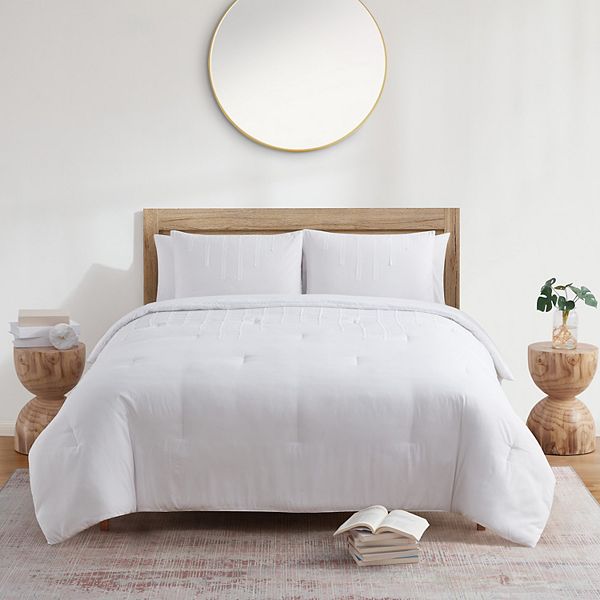 Jade + Oake Ridney Solid Stripe Technique Comforter Set with Shams