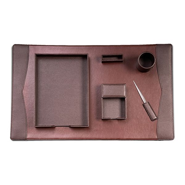 6-pc. Leather Desk Set