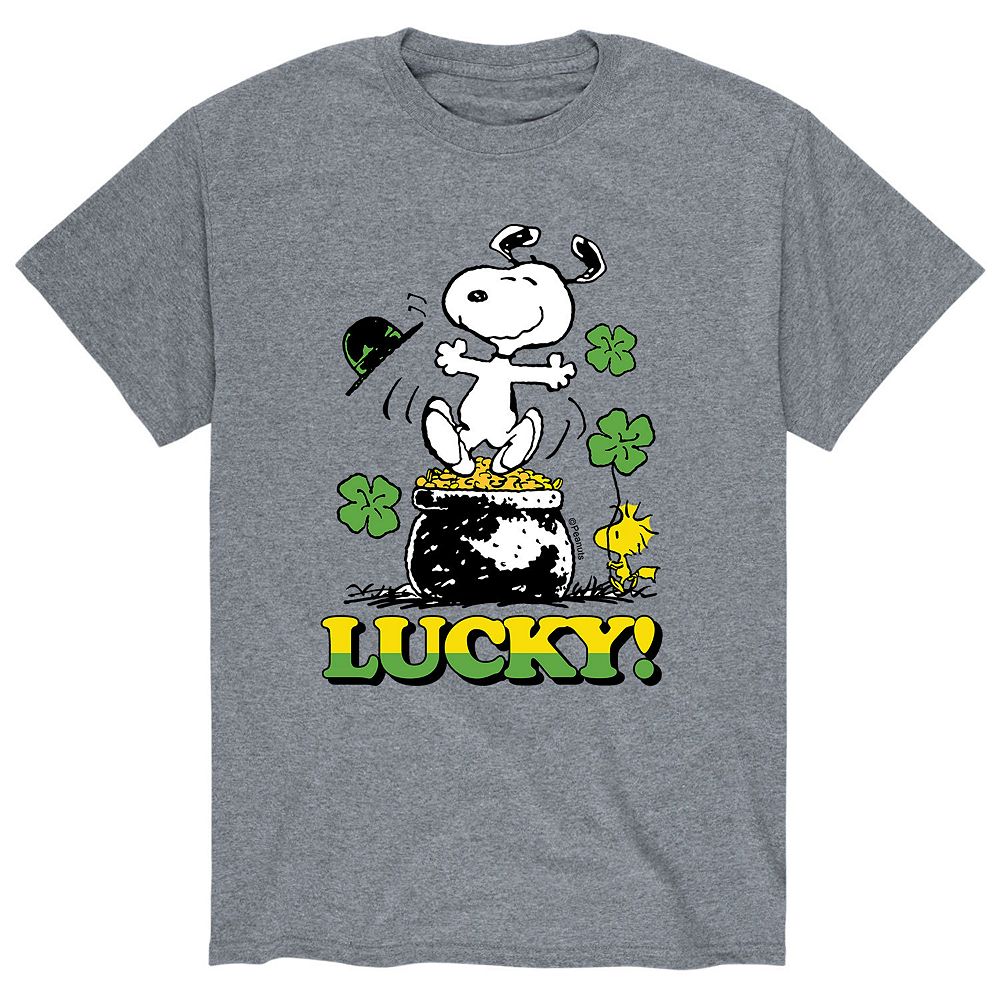 Men's Peanuts Snoopy "Lucky" Pot O' Gold Tee