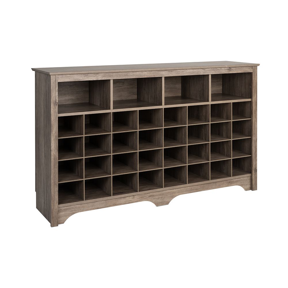 Prepac Shoe Cubby Console Table