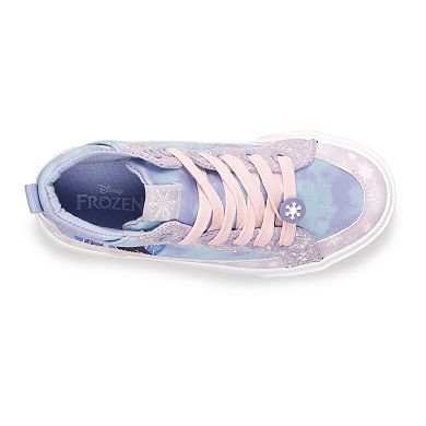 Disney's Frozen Anna & Elsa Girls' High-Top Sneakers