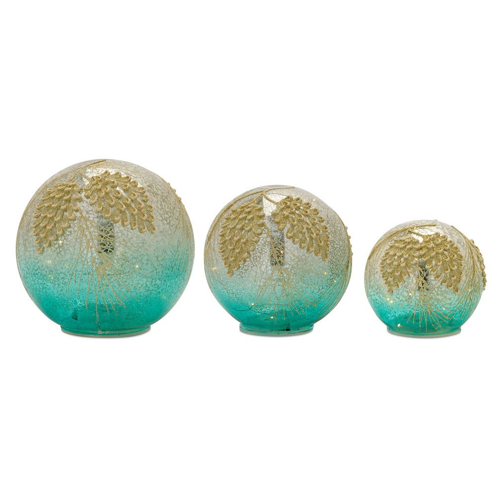 Metallic Orb Table Decor 3-piece Set
