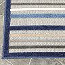 Superior Modern Casual Stripe Indoor Outdoor Area Rug