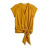 Women's Nine West Tie Waist Wrap Top