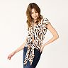 Women's Nine West Tie Waist Wrap Top