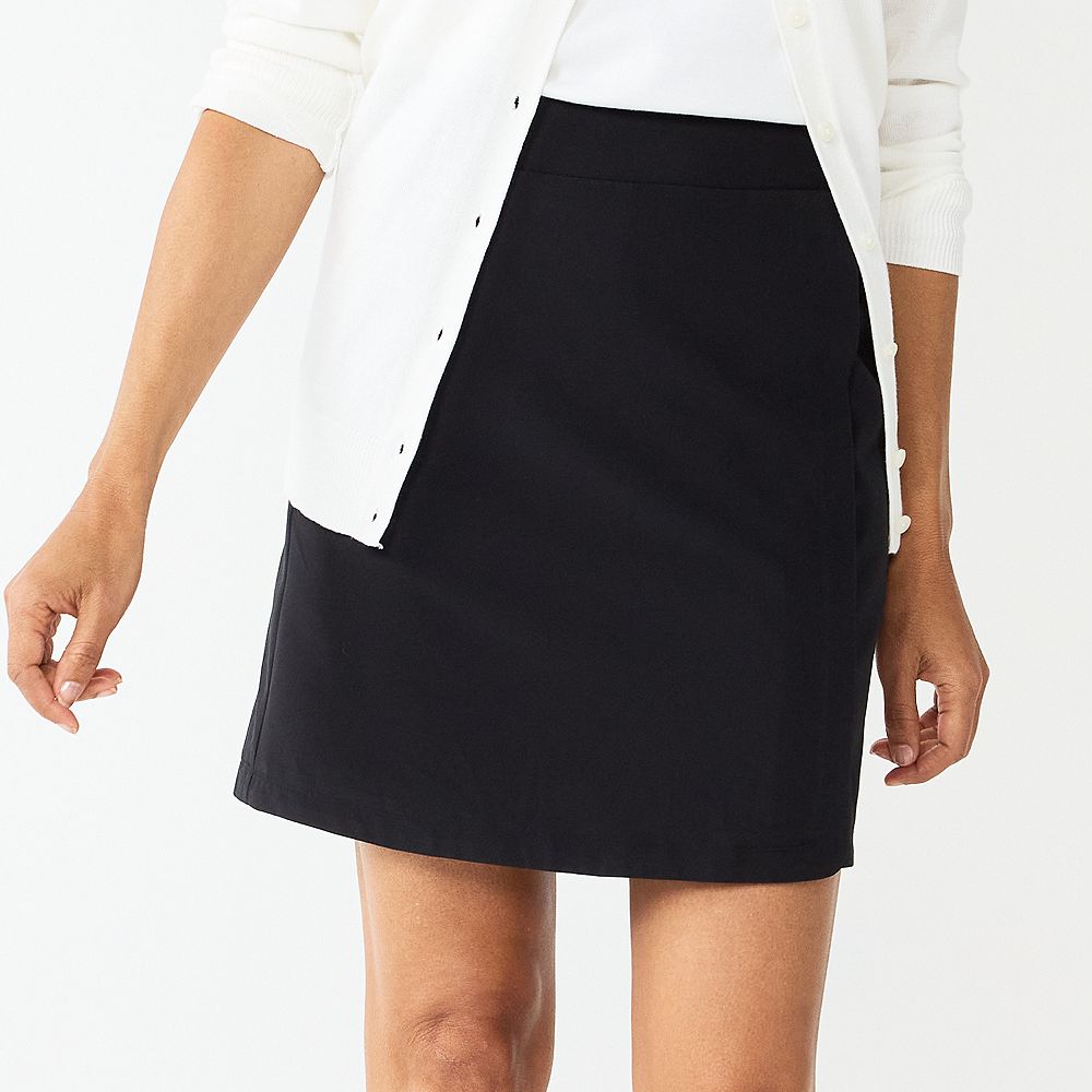 Women's Croft & Barrow® Classic Comfort Collection Faux Wrap Skort