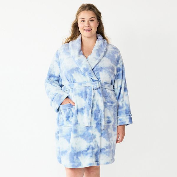 Plus Size Sonoma Goods For Life® Short Plush Robe