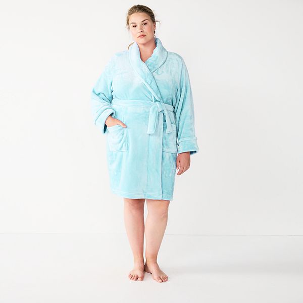 Plus Size Sonoma Goods For Life® Short Plush Robe