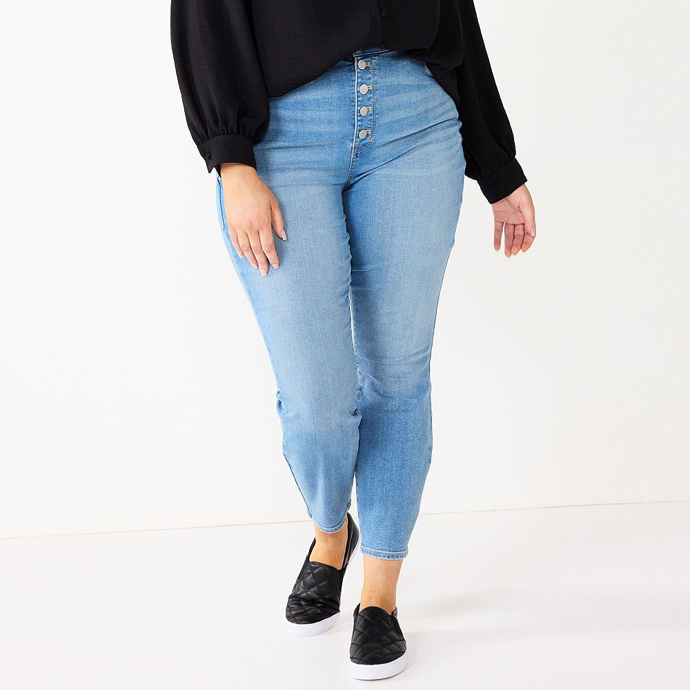Plus Size Nine West High Rise Sculpting Skinny Jeans