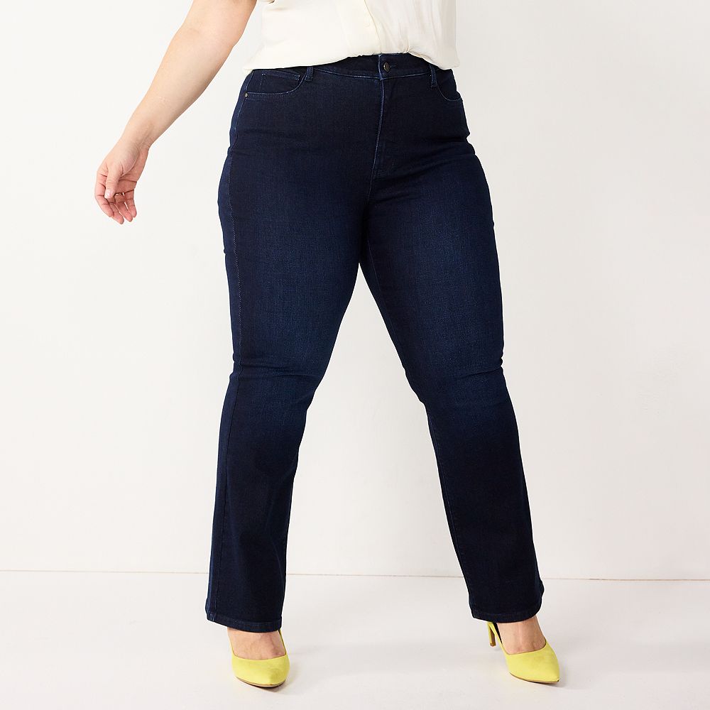 Plus Size Nine West High Rise Sculpting Bootcut Jeans