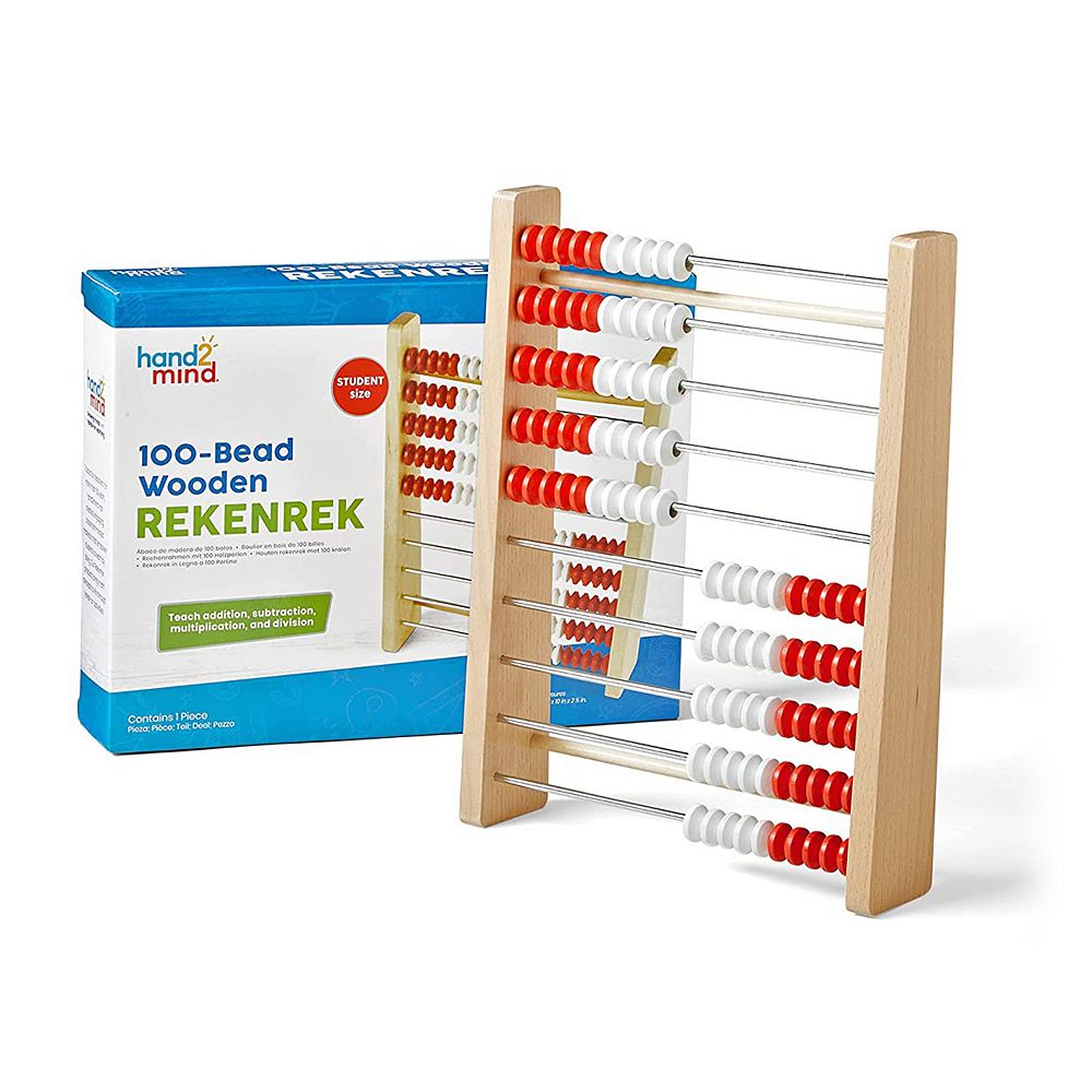 Learning Resources 100-Bead Wooden Rekenreks Educational Toy