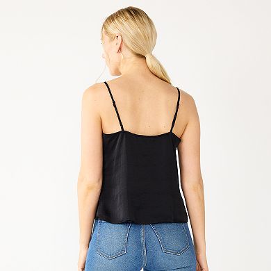 Women's Nine West Ruched Drawstring Front Tank
