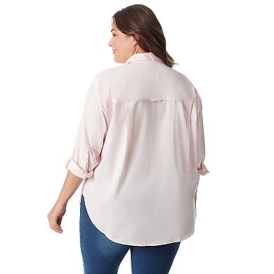 Plus Size Gloria Vanderbilt Amanda Button-Down Shirt