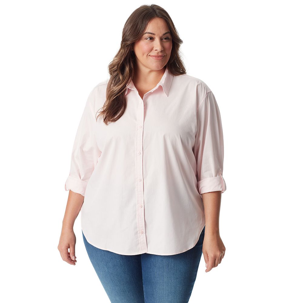 Plus Size Gloria Vanderbilt Amanda Button-Down Shirt
