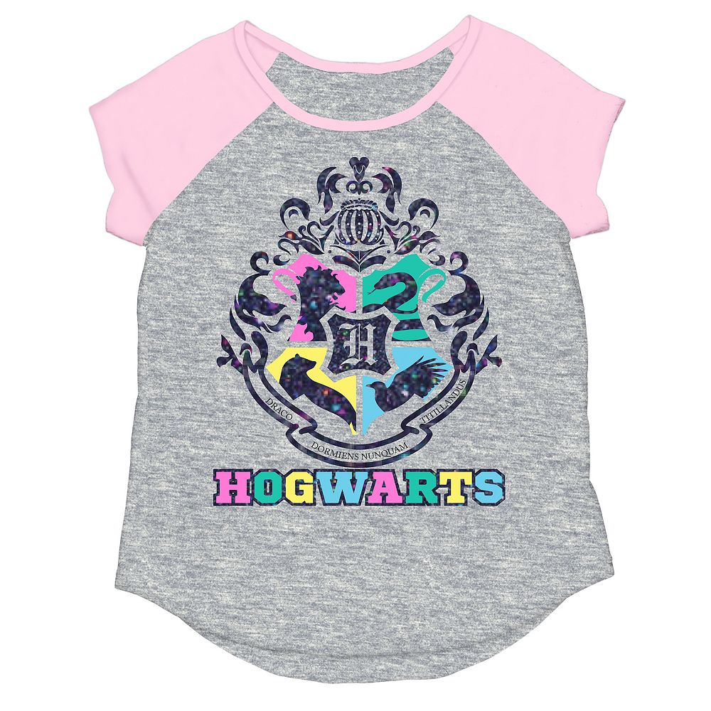 Girls 4-12 Jumping Beans® Neon Hogwarts Graphic Tee