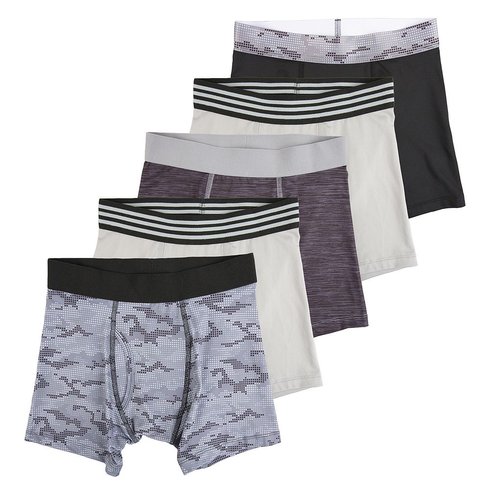 Boys Tek Gear 5-Pack Athletic Boxer Briefs