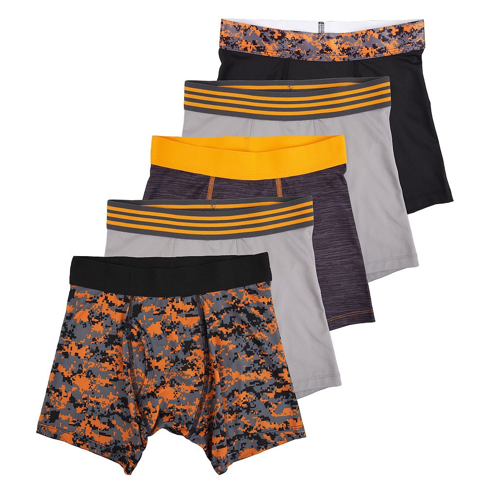 Boys Tek Gear 5-Pack Athletic Boxer Briefs