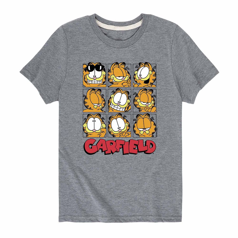 Boys 8-20 Garfield Many Faces Tee