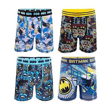Boys 6-10 4-Pack DC Comics Batman Boxer Briefs