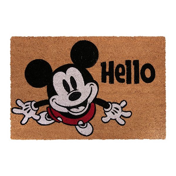 Disney's Mickey Mouse Coir Hello Up Mat