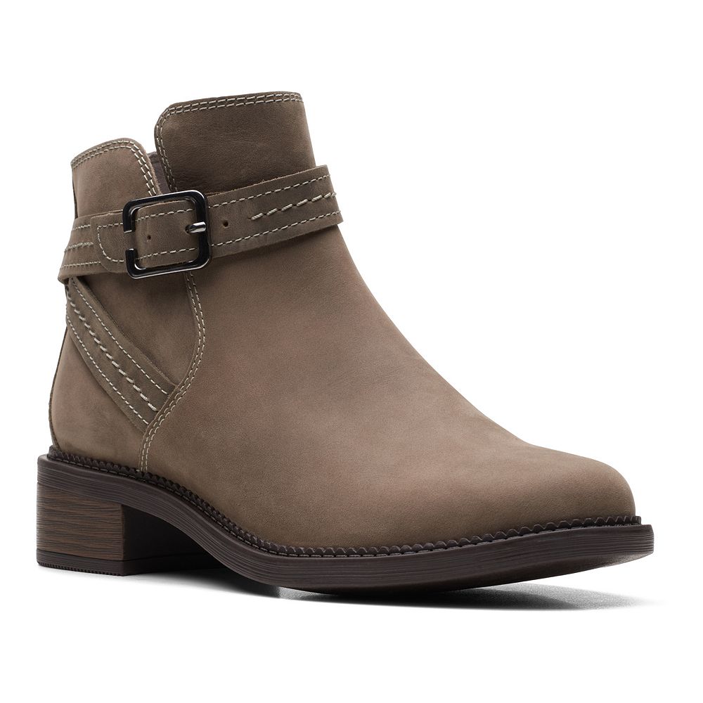 Clarks® Maye Strap Women's Leather Ankle Boots