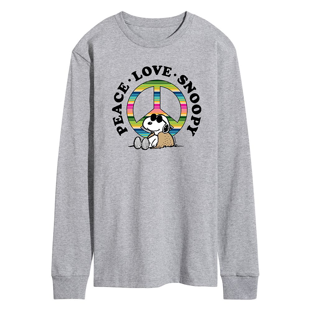 Men's Peanuts Peace Love Tee