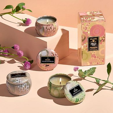 Voluspa Mini Spring Tin Candle Set