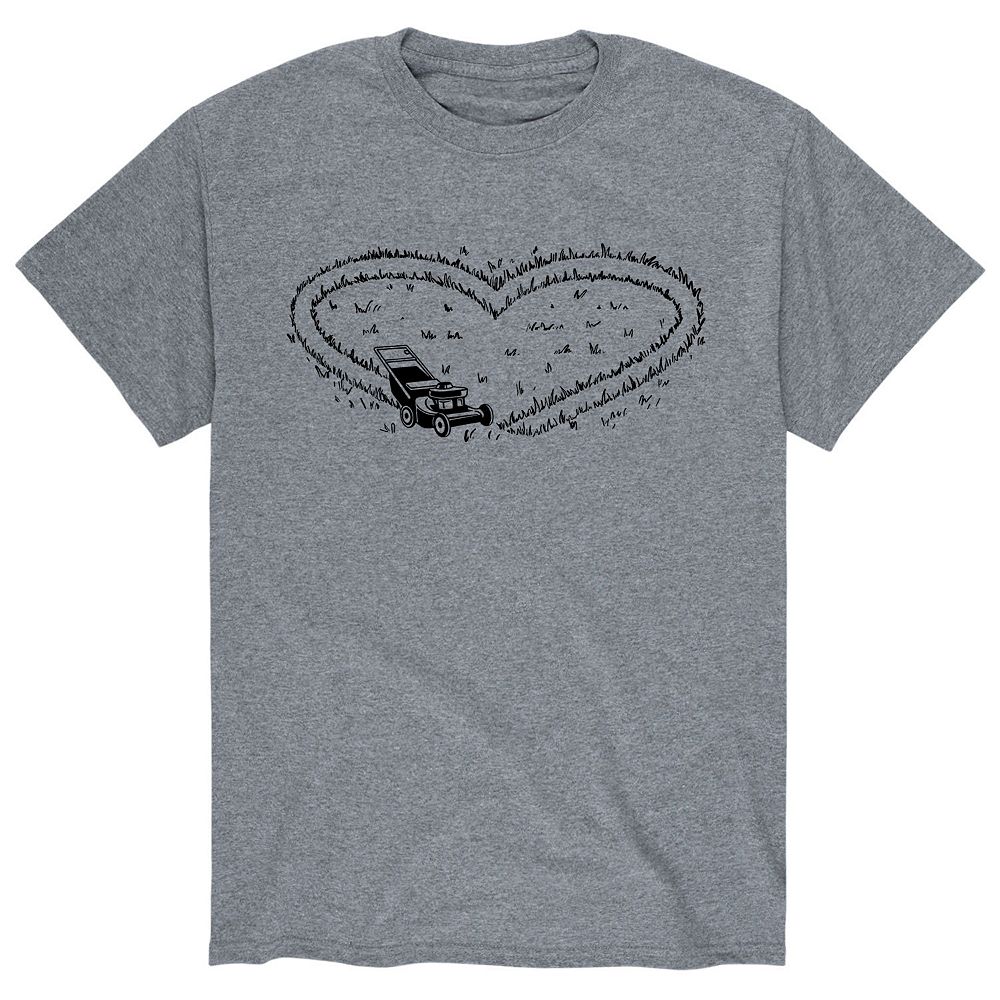 Men's Mower Heart Valentine's Day Graphic Tee