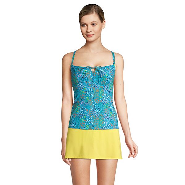 Women's Lands' End DD-Cup UPF 50 Tie-Front Underwire Bust Enhancer ...