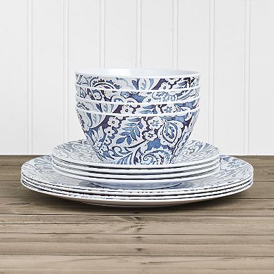 Dolly Parton 12-pc. Paisley Melamine Dinnerware Set
