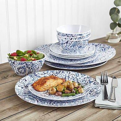 Dolly Parton 12-pc. Paisley Melamine Dinnerware Set