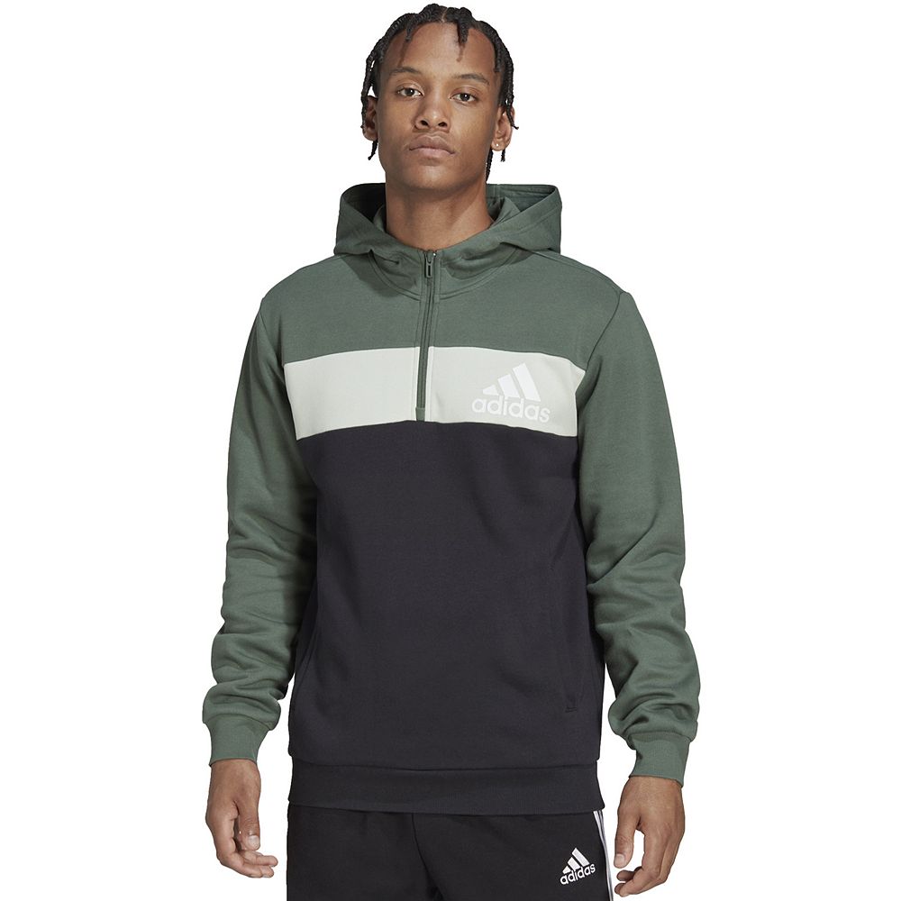 Men's adidas Quarter-Zip Hooded Track Top