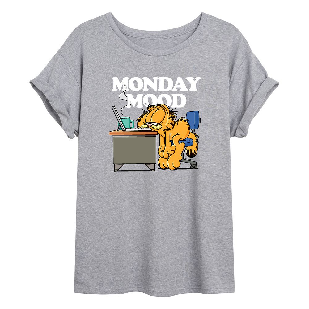 Junior's Garfield Monday Mood Oversized Tee