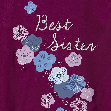 Girls 4-14 Carter's Tie Front Long Sleeve Graphic Tee