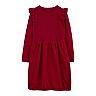 Girls 4-14 Carter's Ruffle Shoulder Sweater Dress