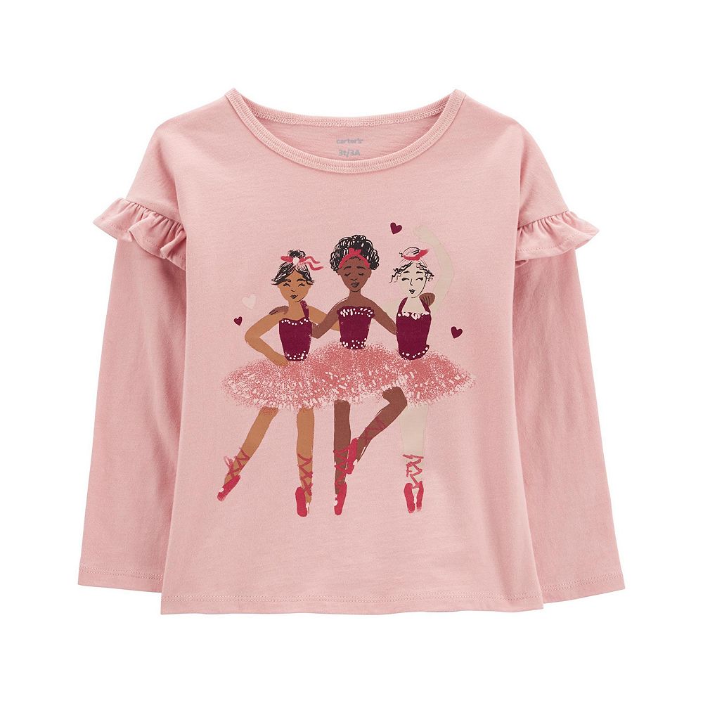 Baby & Toddler Girls Carter's Long Sleeve Graphic Tee