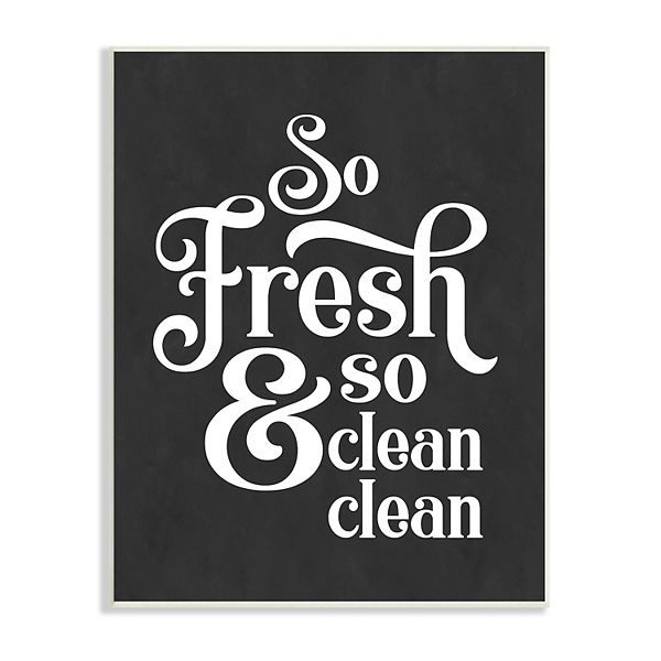 Stupell Home Decor So Fresh So Clean Laundry Vintage Wall Art