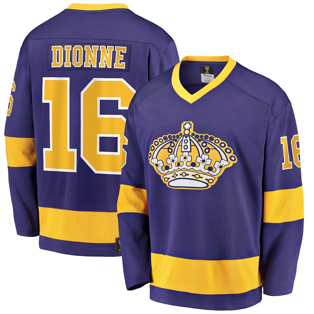 Men's Fanatics Branded Marcel Dionne Purple Los Angeles Kings Premier ...
